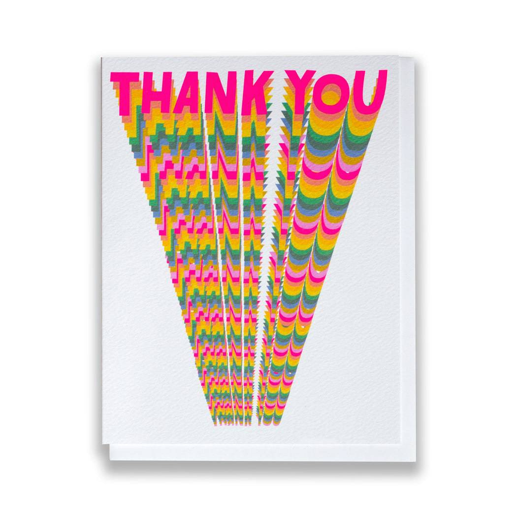 Rainbow Infinity Thank You Note Card | Parkette.