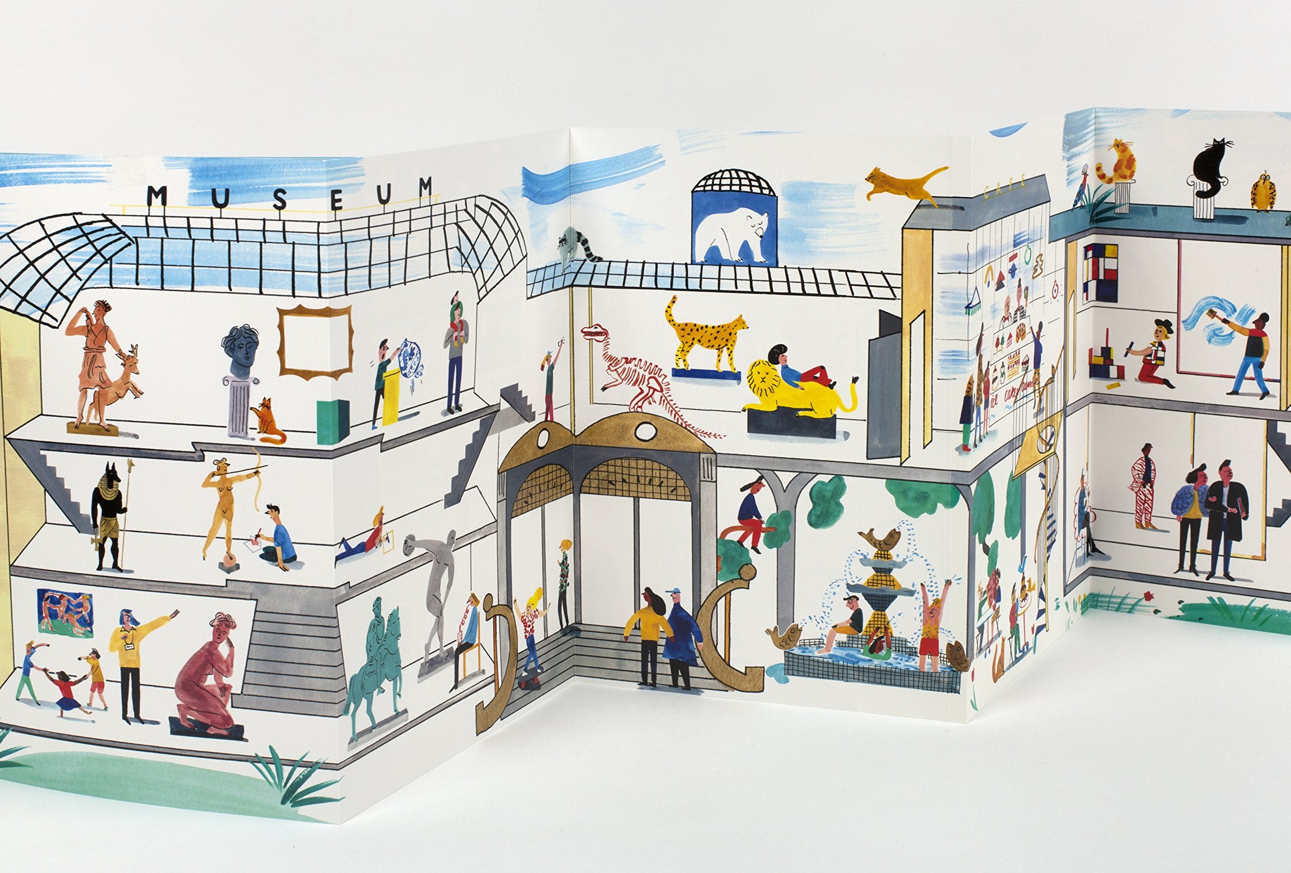 Stickyscapes at the Museum Sticker Book | Parkette.